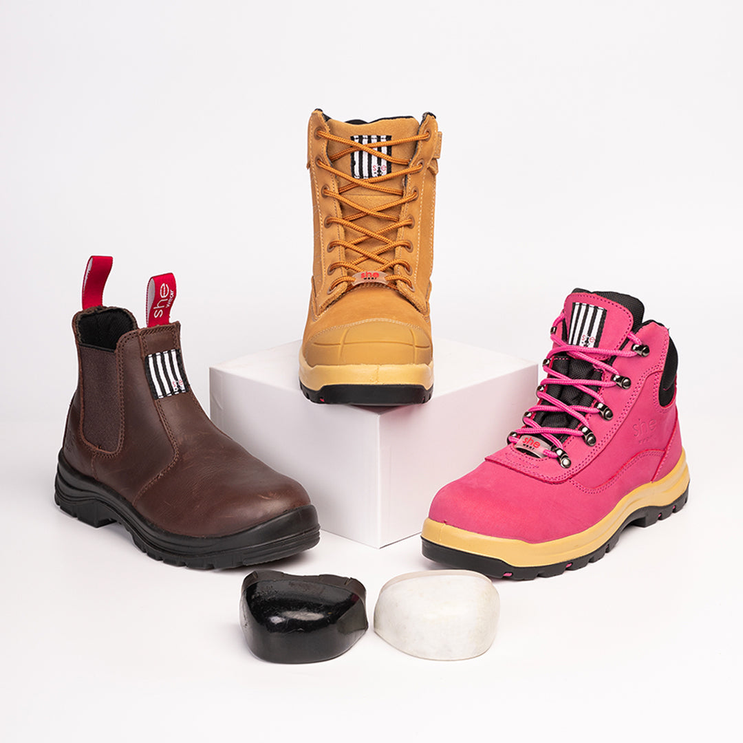 Steel cap vs composite safety toe caps : What's the difference? – she wear
