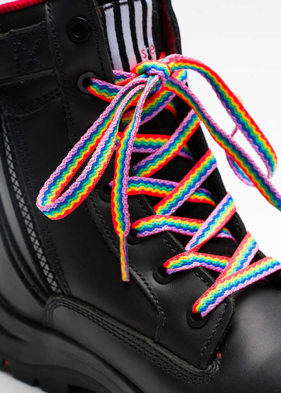 Rainbow boot laces (1.5m) – she wear